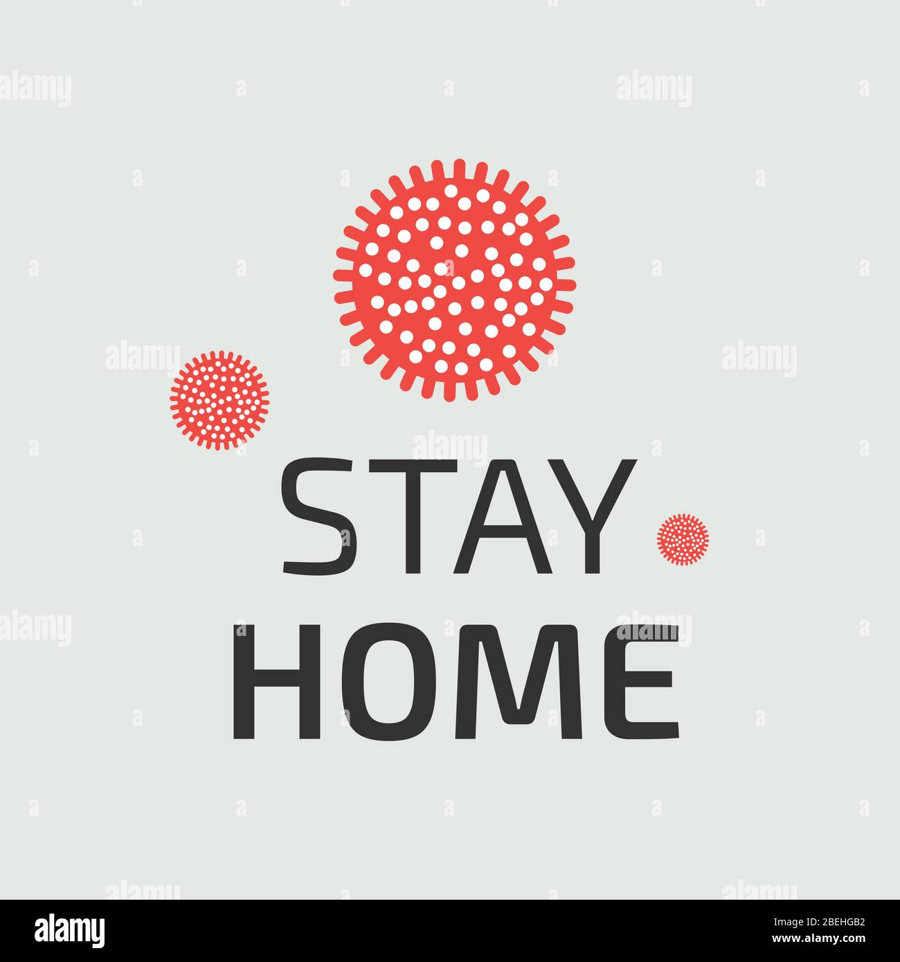 Stay at Home during pandemic. Vector banner Stock Vector Image & Art ...