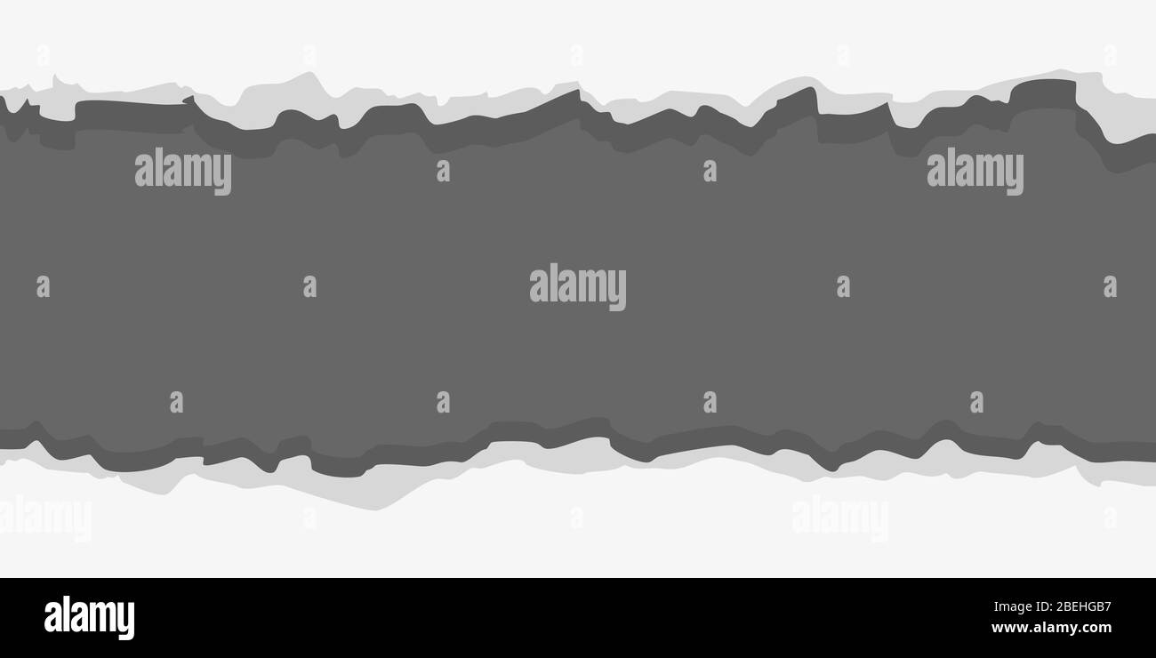 Torn newspaper on white Stock Vector Images - Alamy