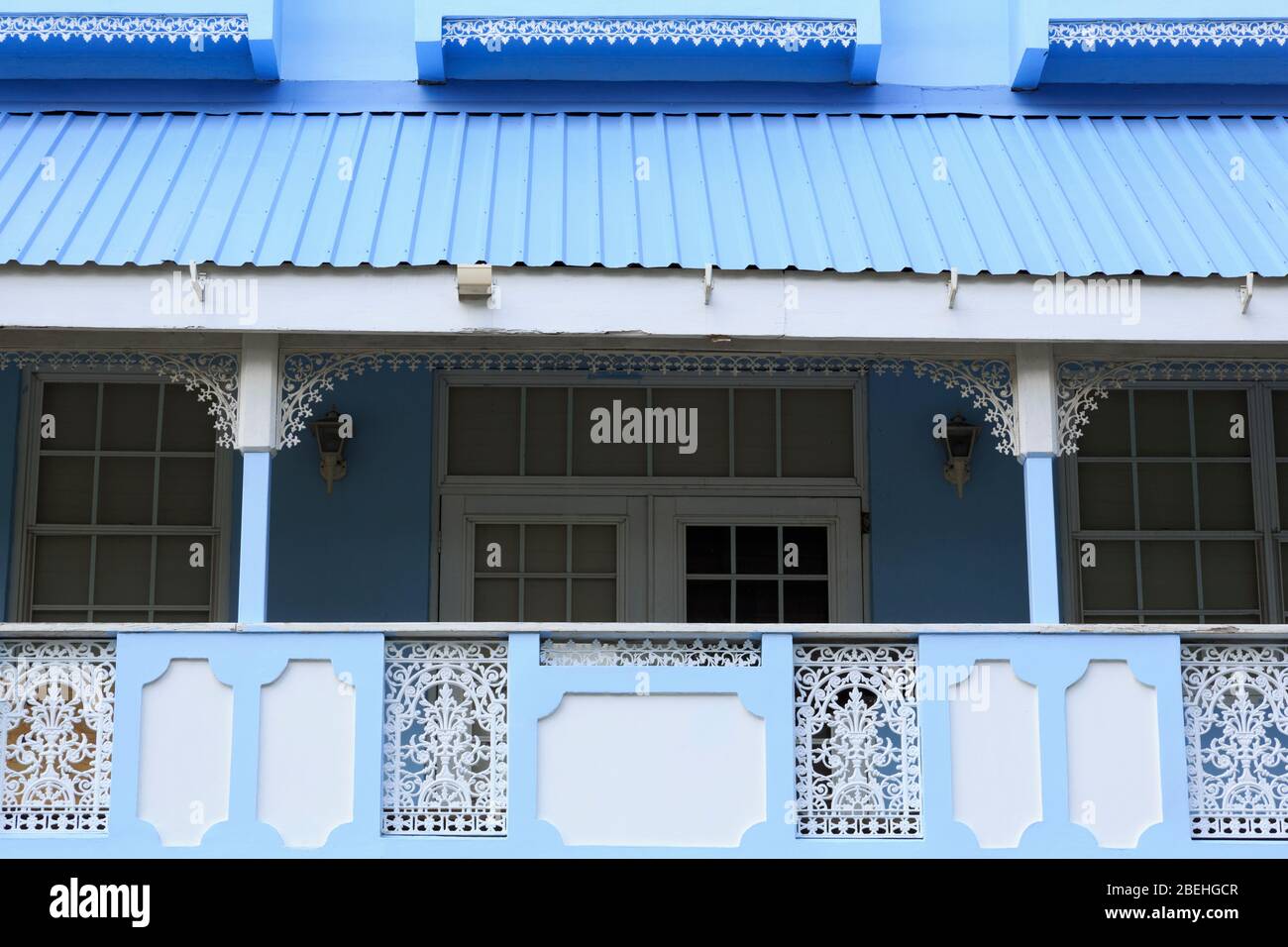 Building on Derek Walcott Square,Castries,St. Lucia,Caribbean Stock ...