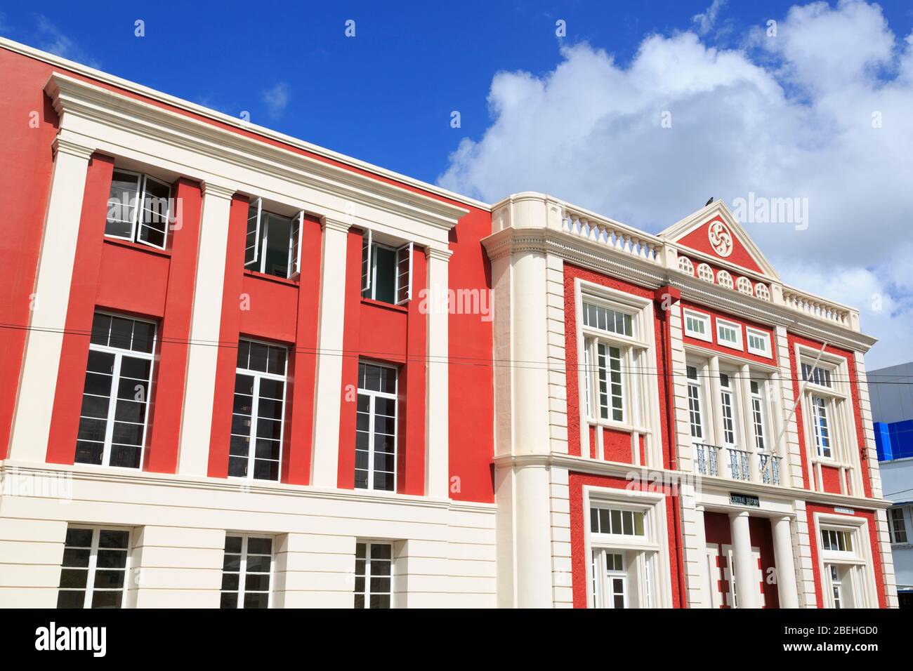 Central Library on Derek Walcott Square,Castries,St. Lucia,Caribbean ...