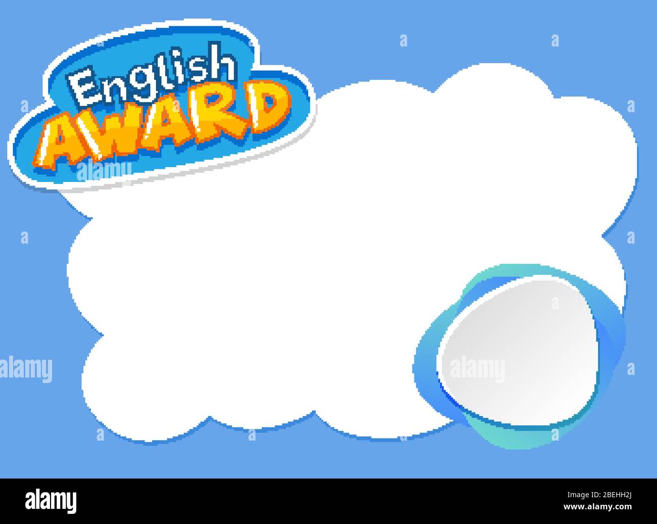 Background template design for English award illustration Stock Vector ...