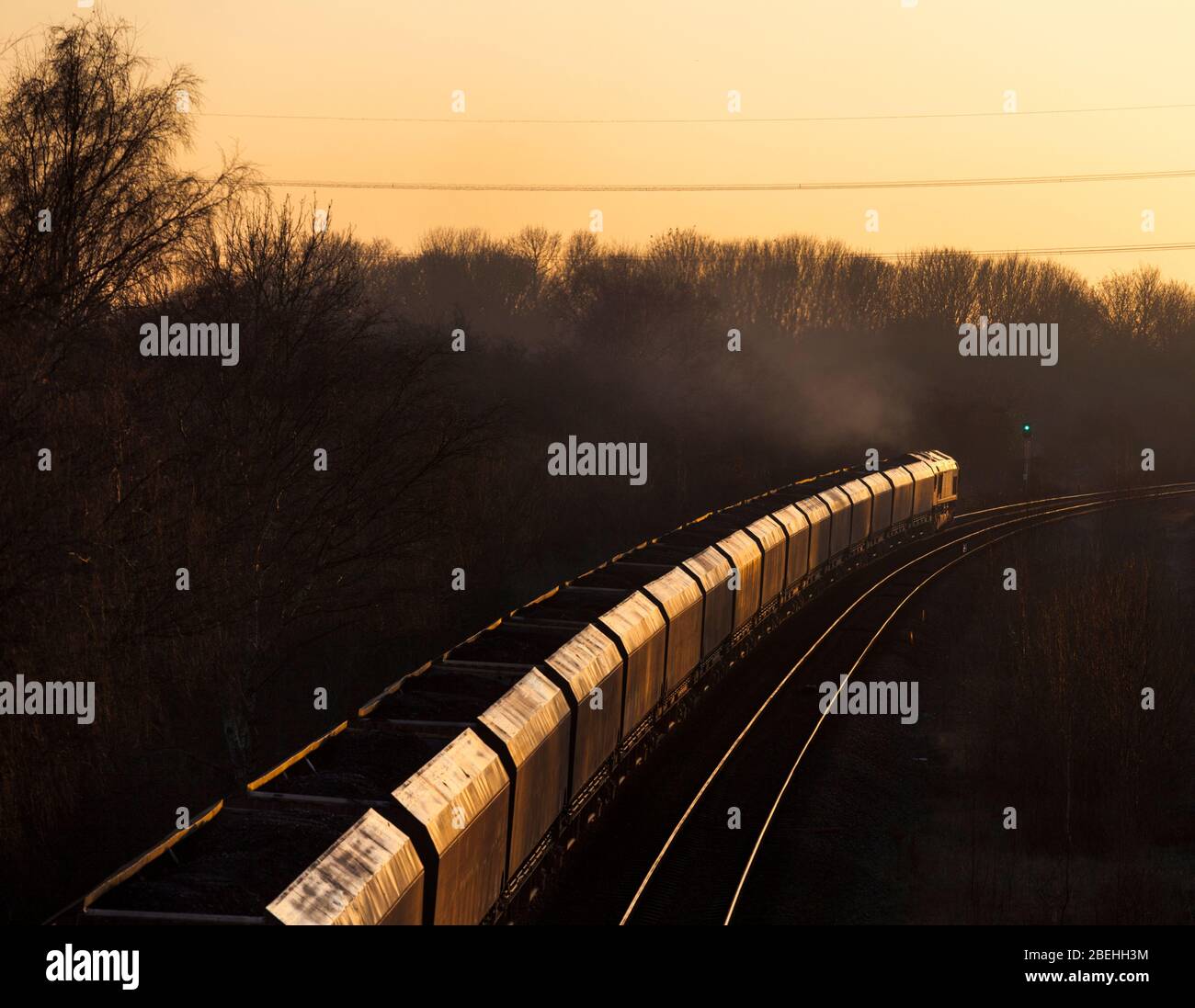 Freight train of the db with cars hi-res stock photography and images ...