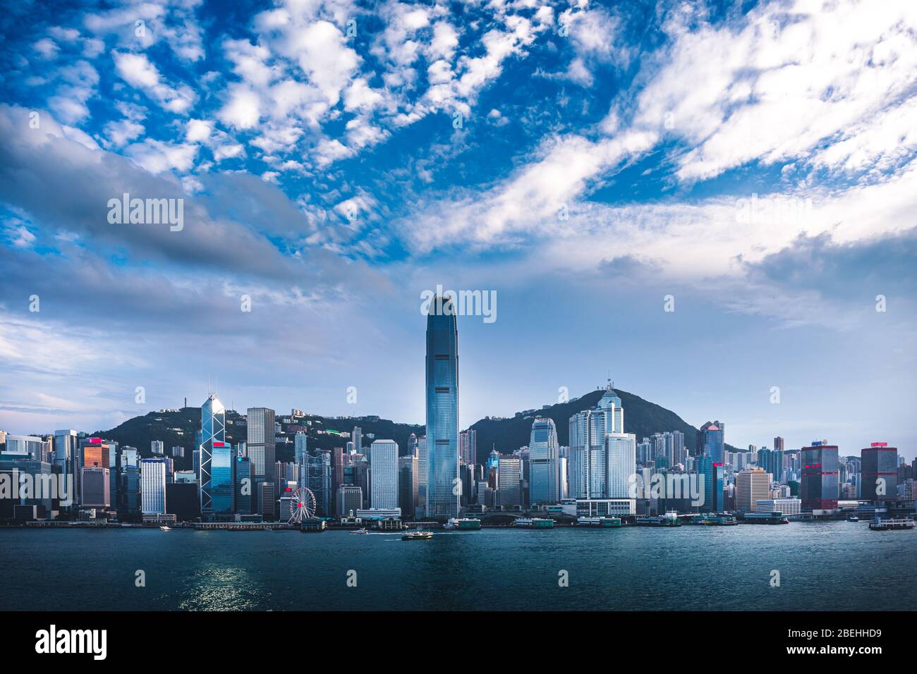 Hong Kong Victoria Harbour view; Hong Kong Cityscape Stock Photo - Alamy