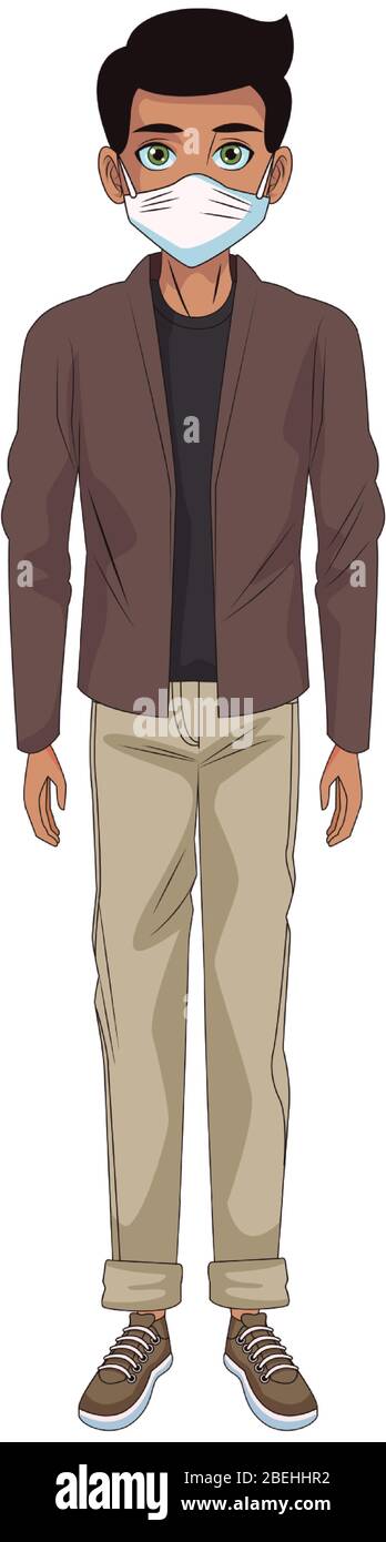 man using face mask character Stock Vector Image & Art - Alamy