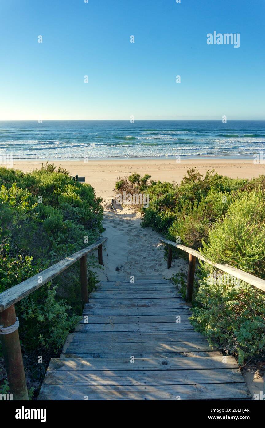 Beautiful view beach wooden path hi-res stock photography and images ...
