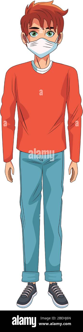 man using face mask character Stock Vector Image & Art - Alamy