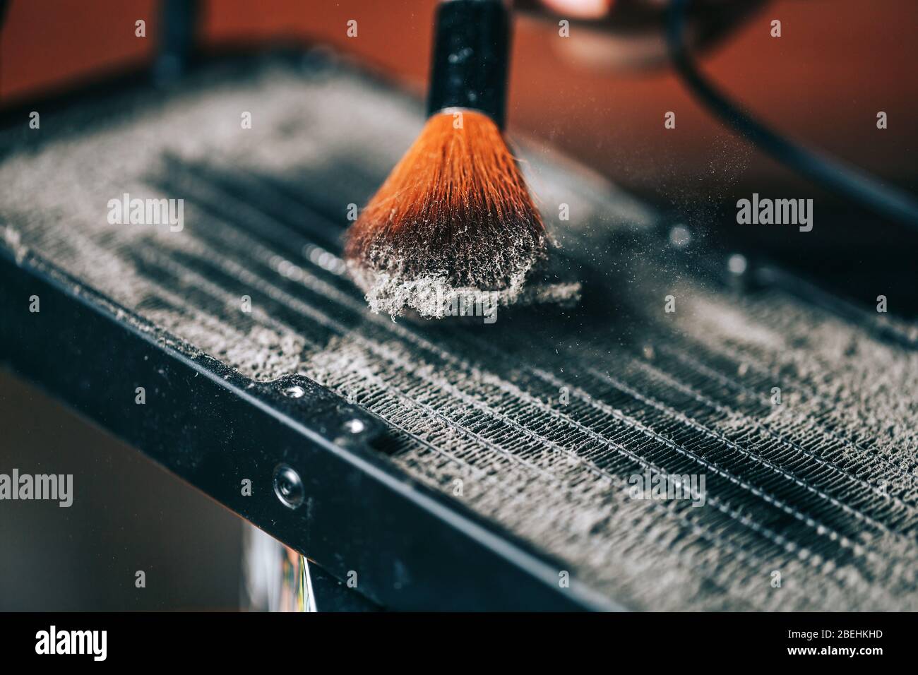 Cleaning your computer from dust and dirt Stock Photo - Alamy