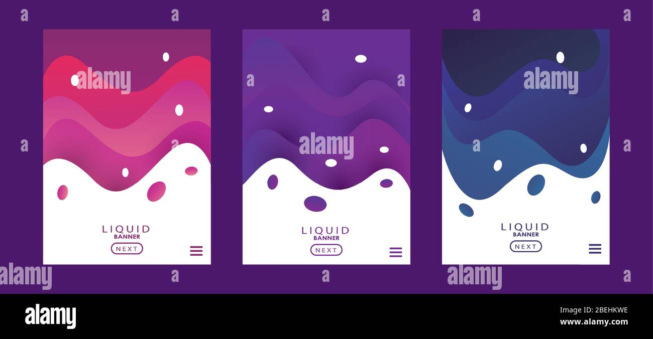 letterings and liquid banners colors backgrounds Stock Vector Image ...