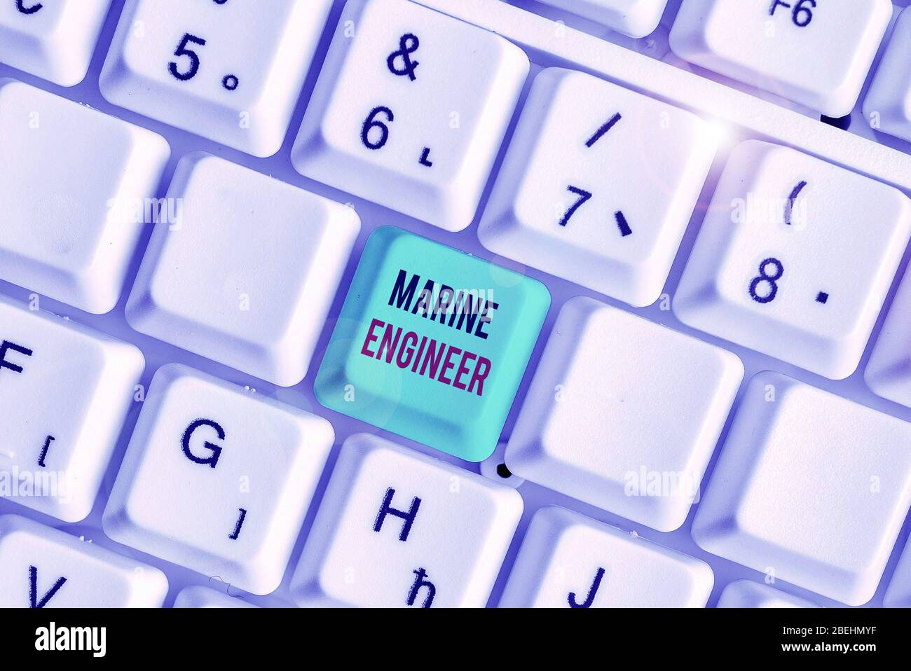 Word writing text Marine Engineer. Business photo showcasing incharge ...