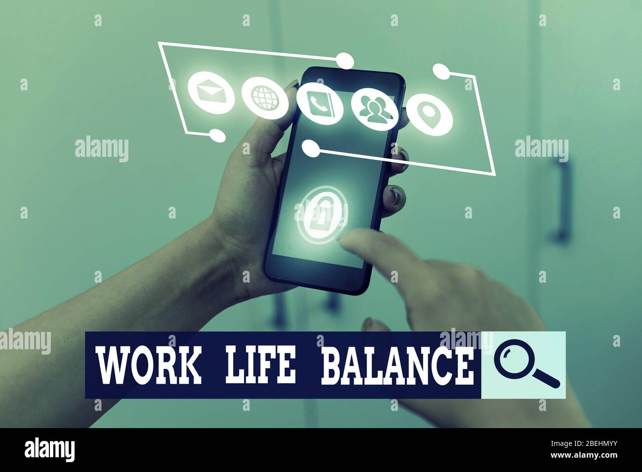 Handwriting text writing Work Life Balance. Conceptual photo Division ...
