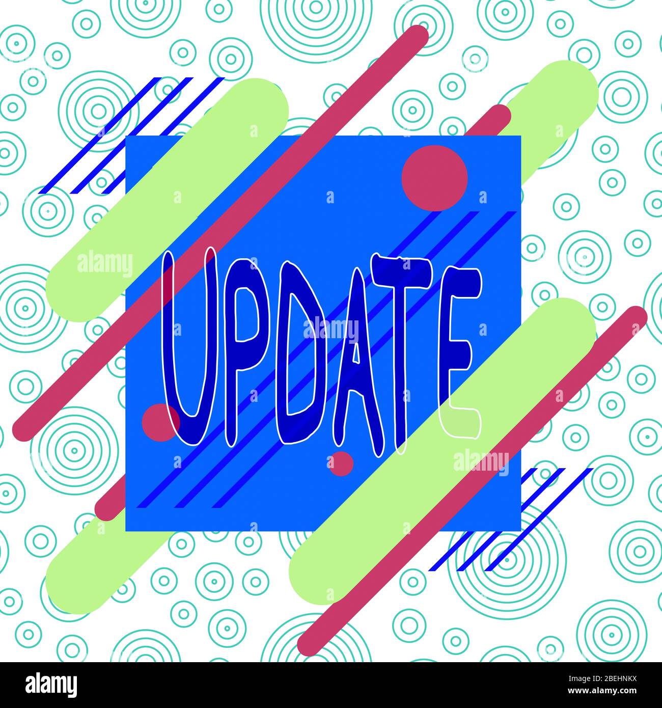 Conceptual hand writing showing Update. Concept meaning make something more modern or up to date ...