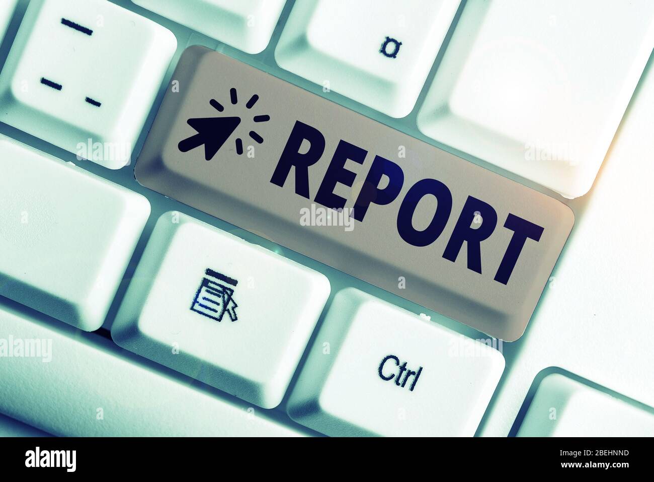 Handwriting text Report. Conceptual photo give spoken or written ...