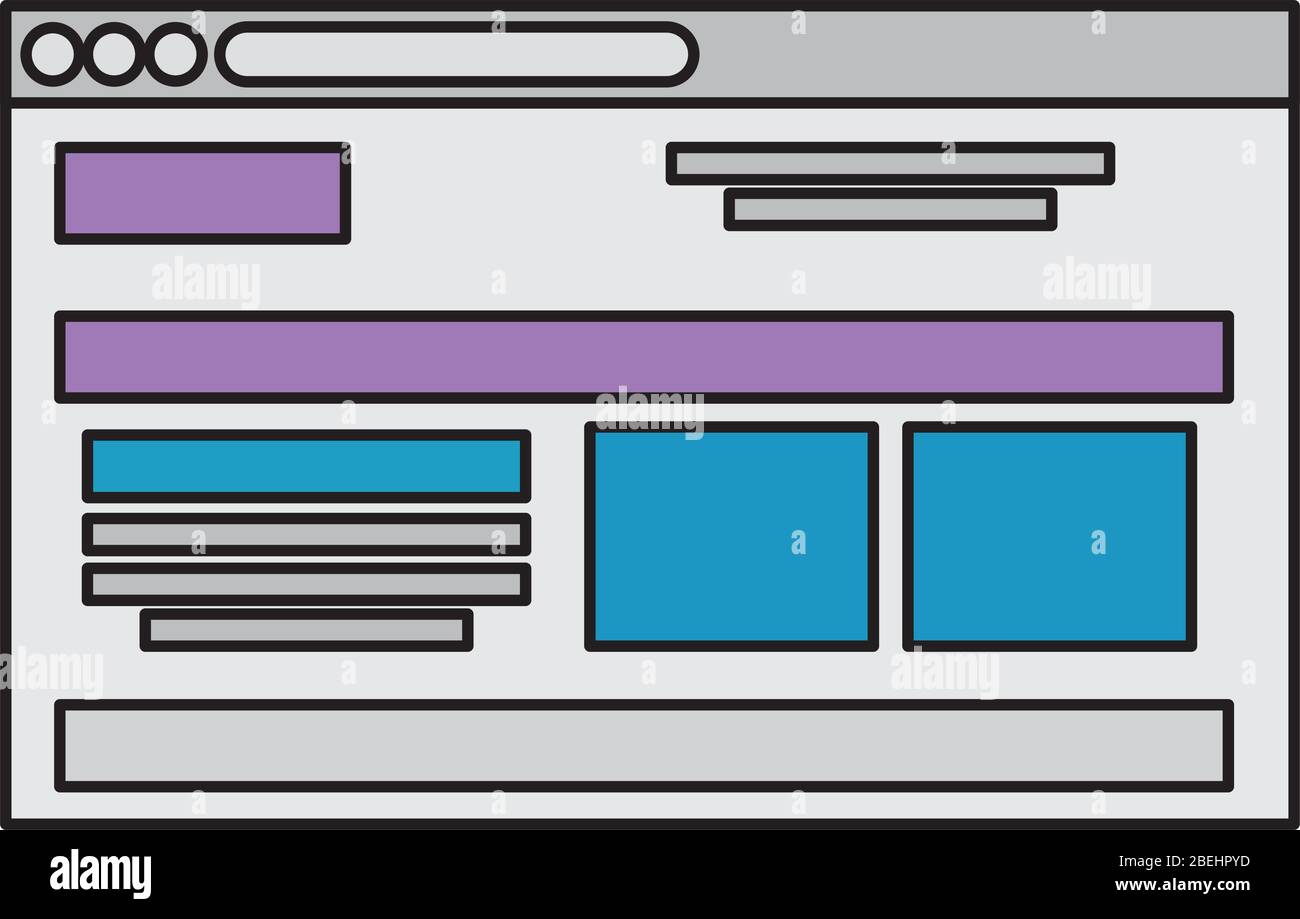web page template isolated icon Stock Vector Image & Art - Alamy