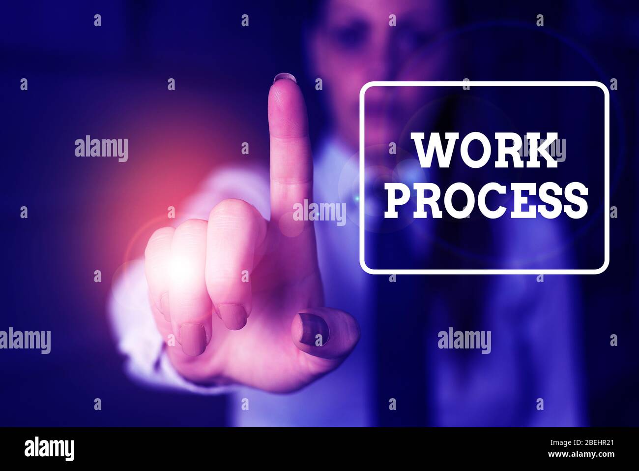 Conceptual hand writing showing Work Process. Concept meaning Standard ...