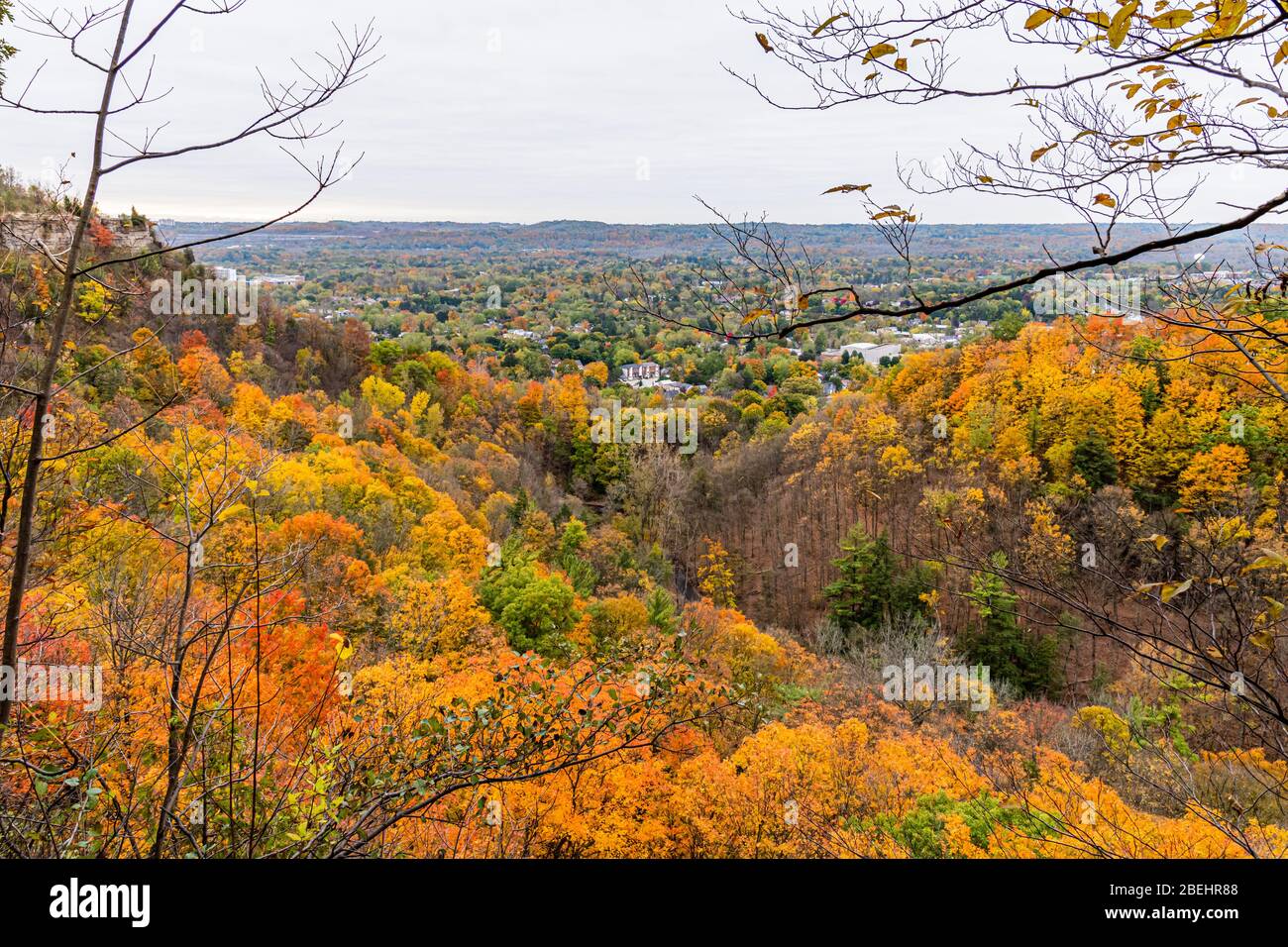 Dundas Valley Niagara Escarpment Hamilton Ontario Canada in autumn ...