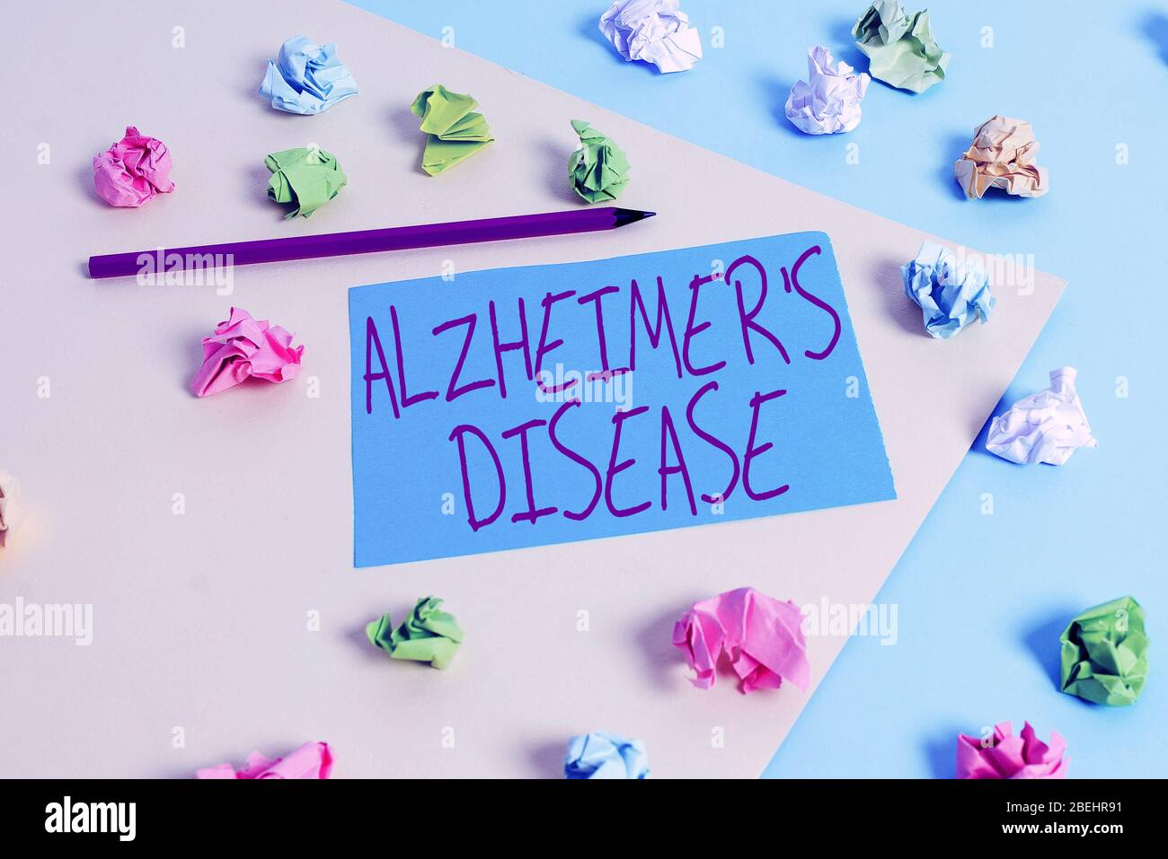 Writing note showing Alzheimer S Is Disease. Business concept for ...