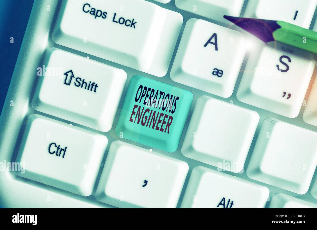 Handwriting text writing Operations Engineer. Conceptual photo analyze ...