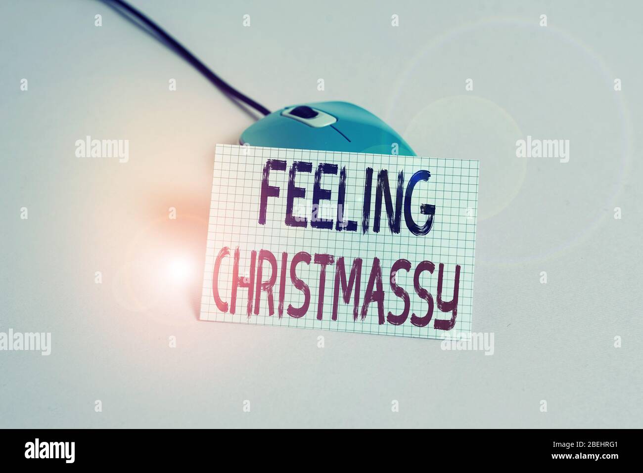Writing note showing Feeling Christmassy. Business concept for ...