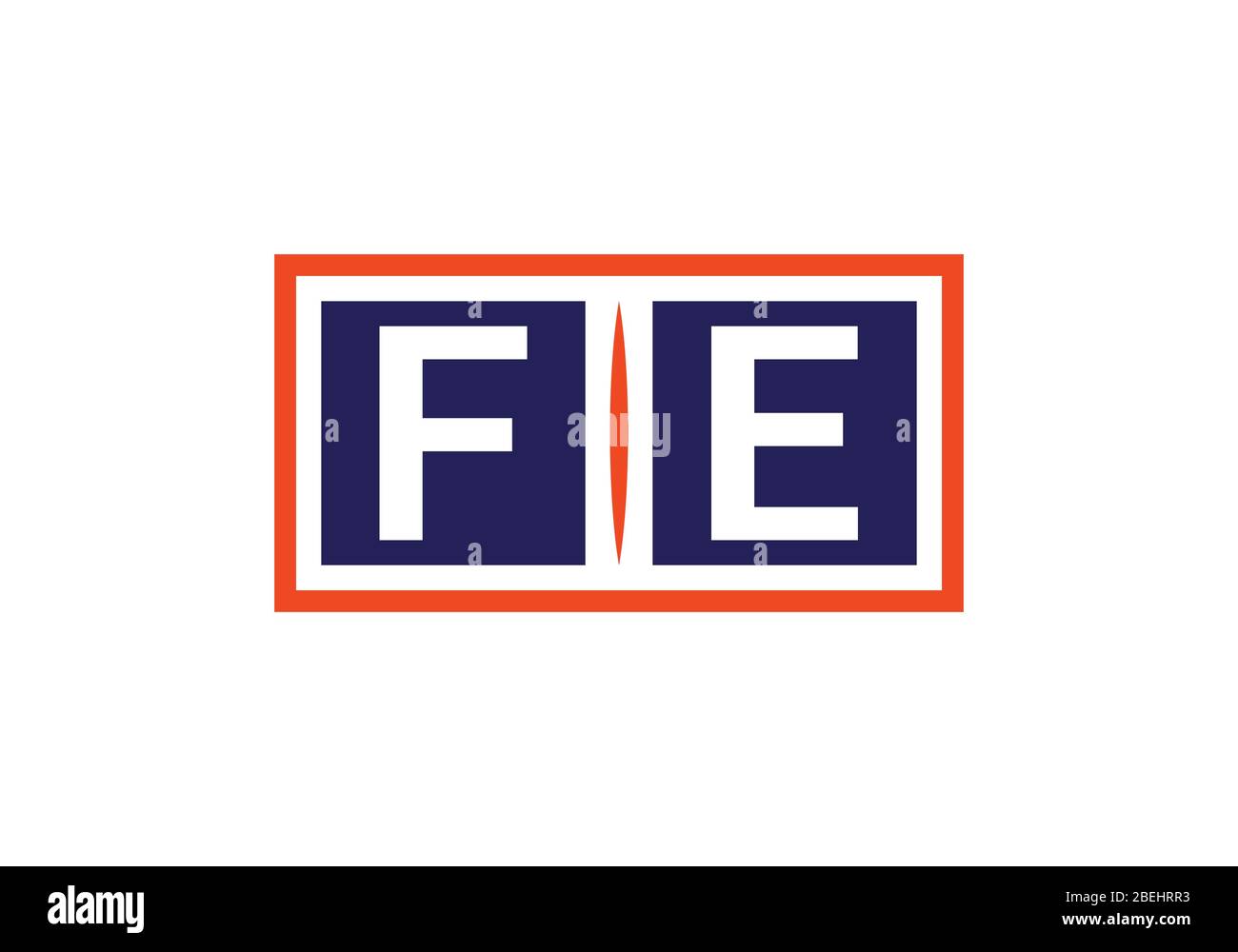 Initial Monogram Letter FE Logo Design Vector Template. FE Letter Logo ...
