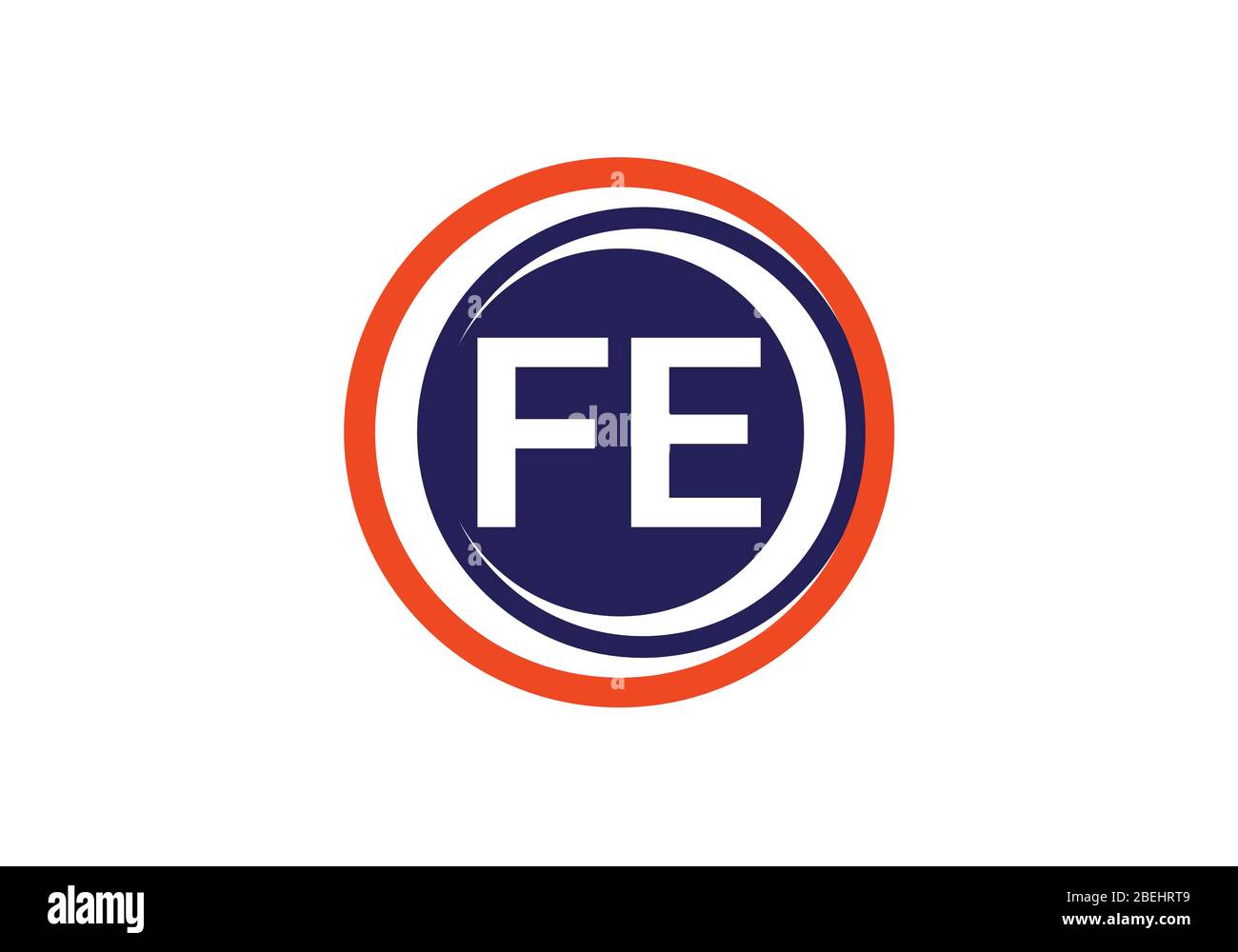 Initial Monogram Letter FE Logo Design Vector Template. FE Letter Logo ...