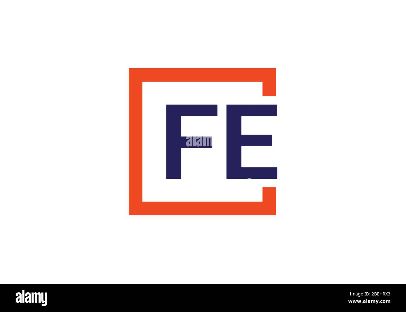 Initial Monogram Letter FE Logo Design Vector Template. FE Letter Logo ...