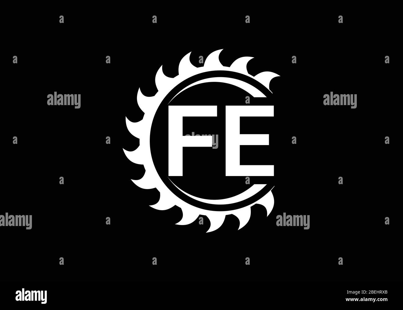 Initial Monogram Letter FE Logo Design Vector Template. FE Letter Logo ...