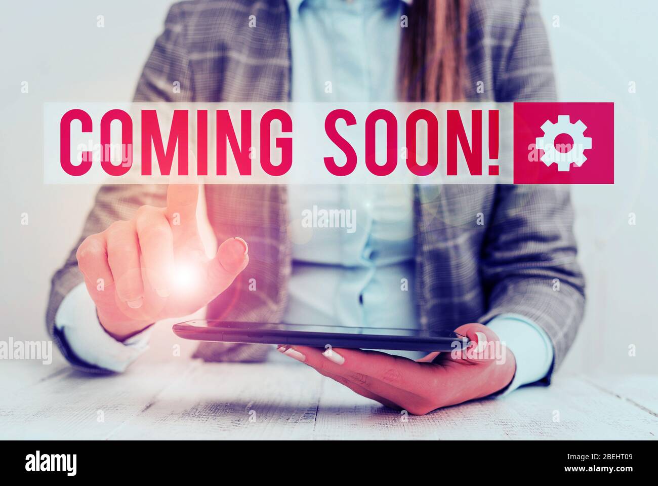 Word writing text Coming Soon. Business photo showcasing event or ...