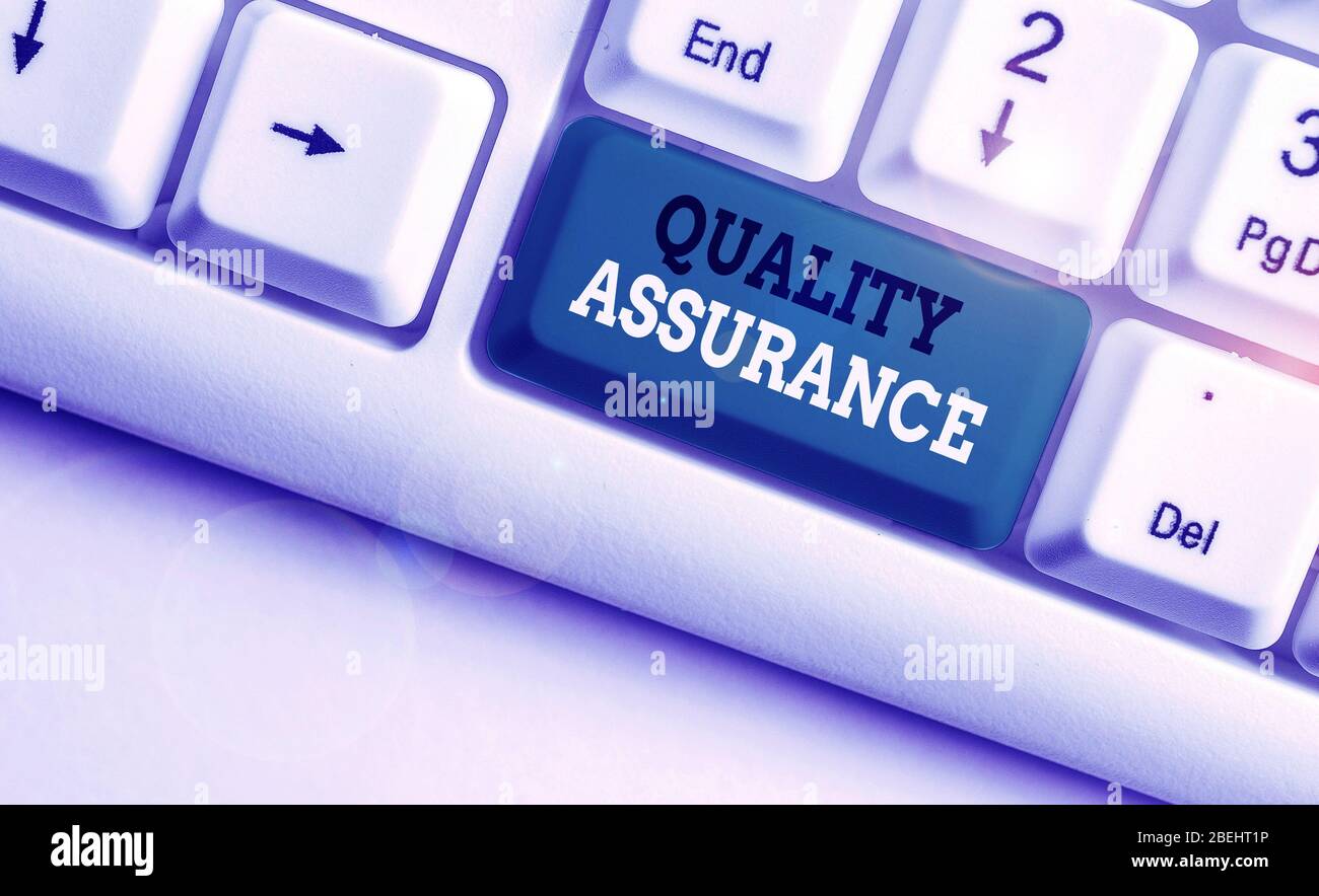 Handwriting text writing Quality Assurance. Conceptual photo preventing ...