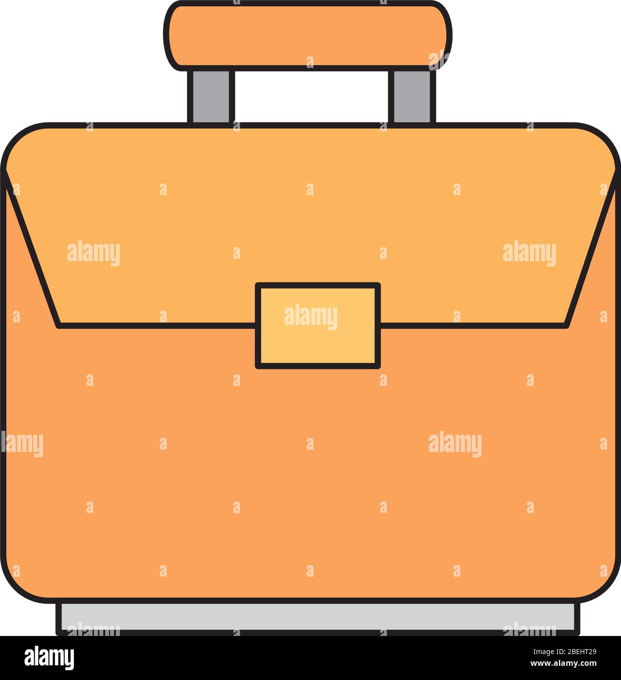 briefcase business handle isolated icon Stock Vector Image & Art - Alamy