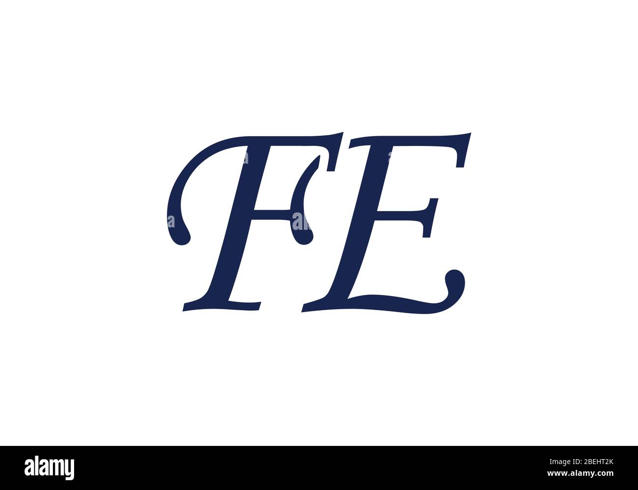 Initial Monogram Letter FE Logo Design Vector Template. FE Letter Logo ...