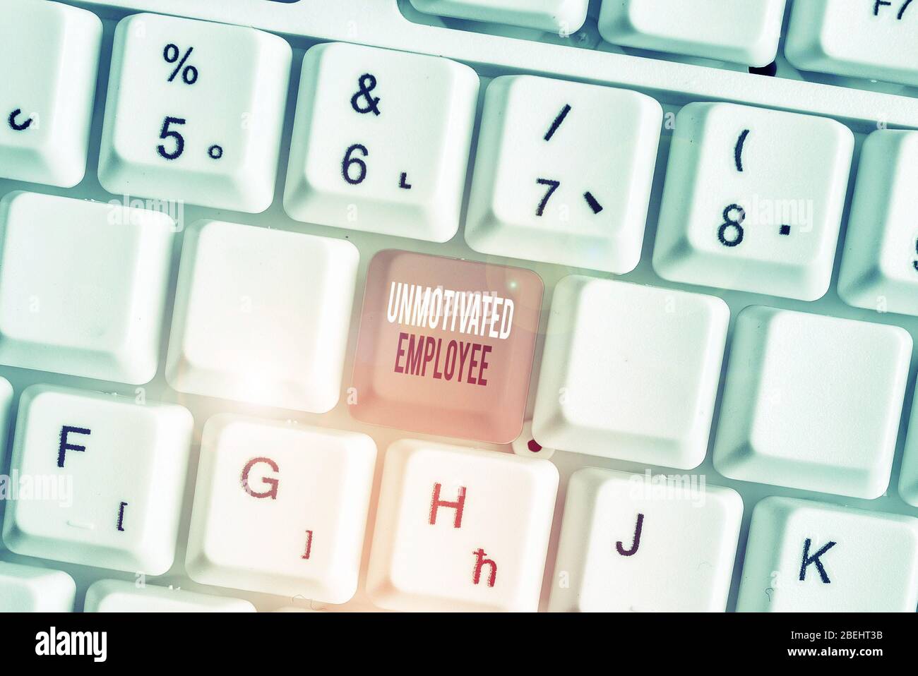 Handwriting text Unmotivated Employee. Conceptual photo very low self ...