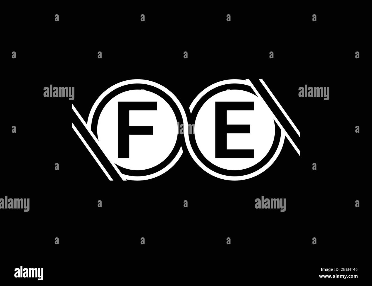 Initial Monogram Letter FE Logo Design Vector Template. FE Letter Logo ...