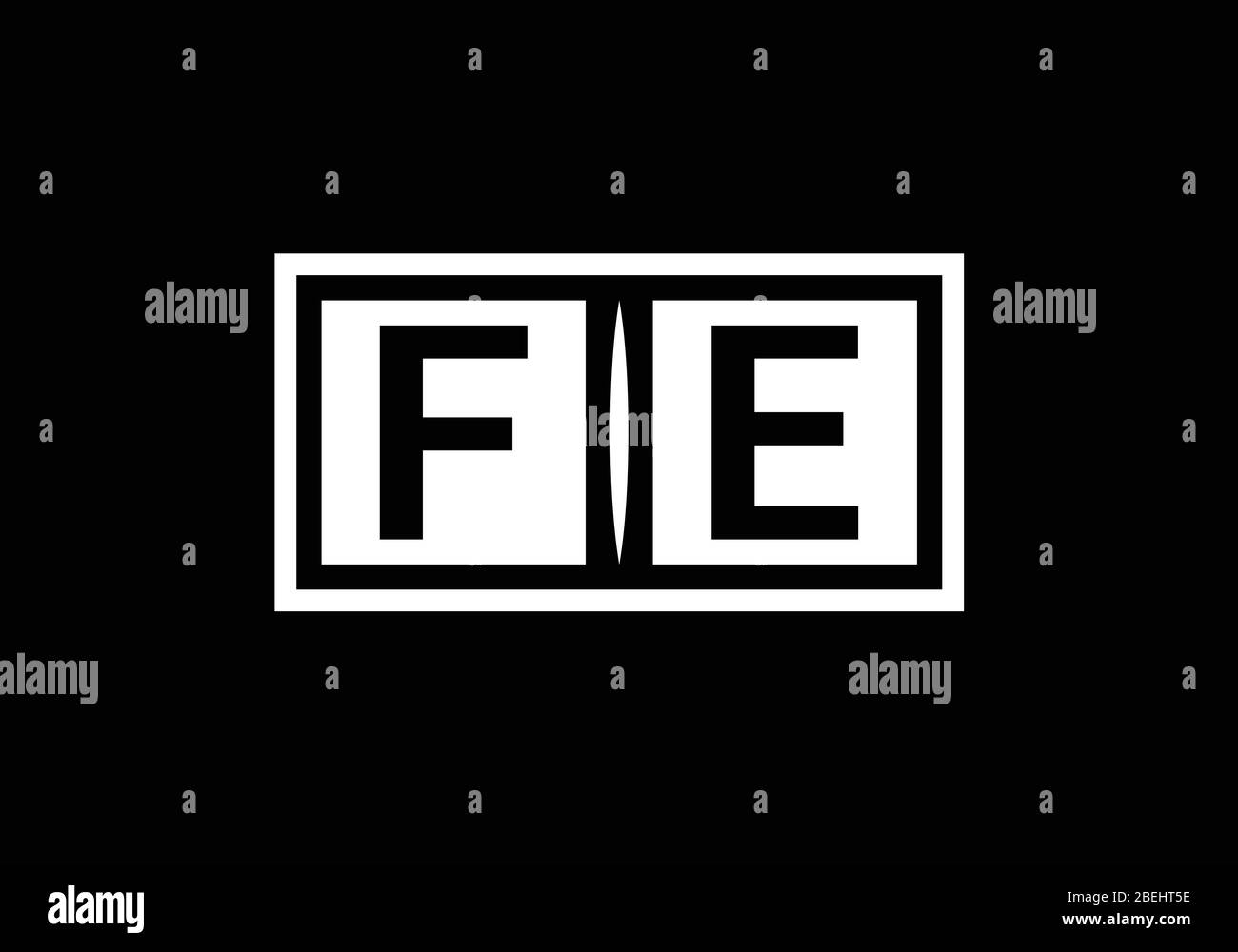 Initial Monogram Letter FE Logo Design Vector Template. FE Letter Logo ...