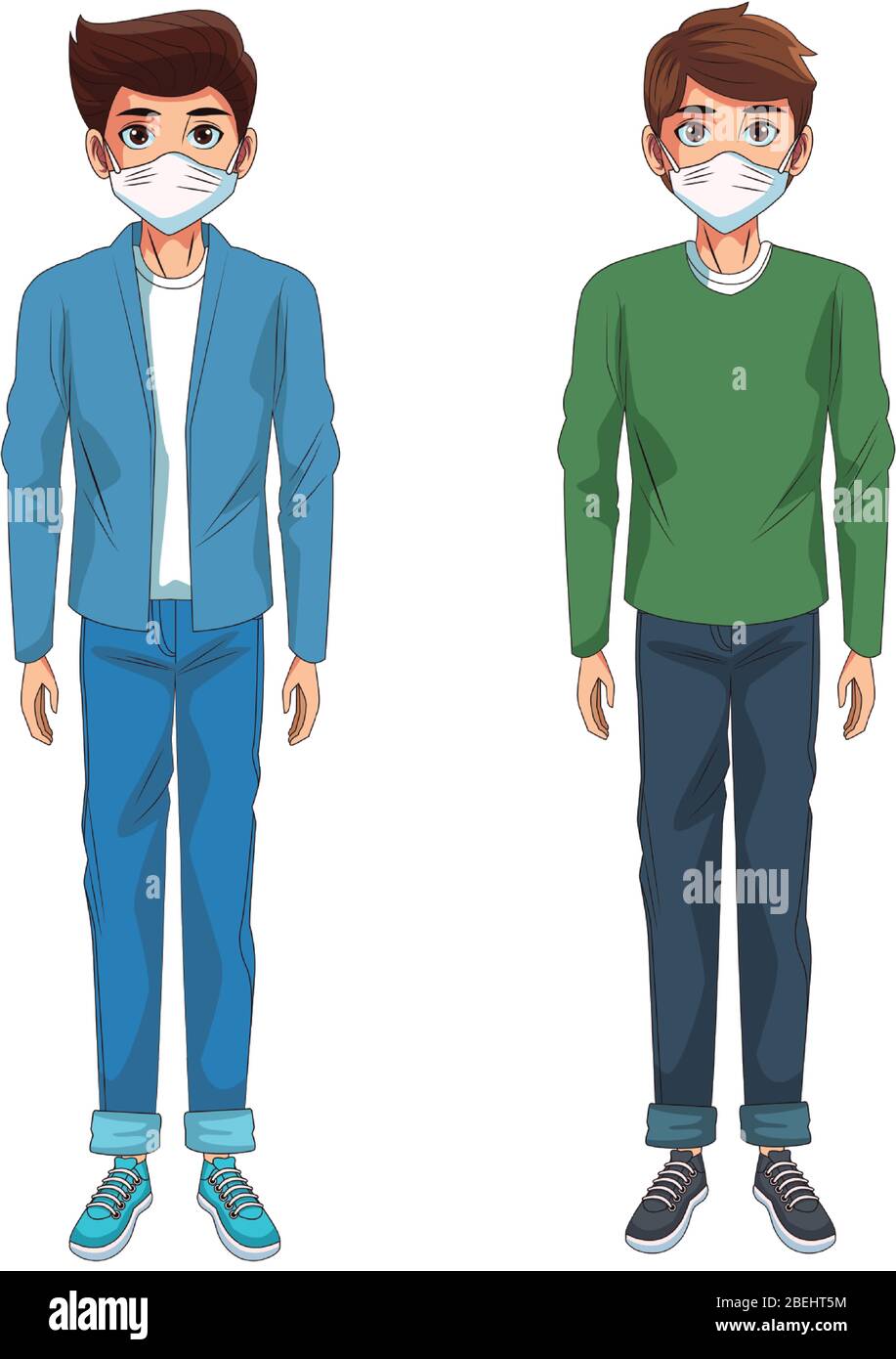 men using face masks characters Stock Vector Image & Art - Alamy