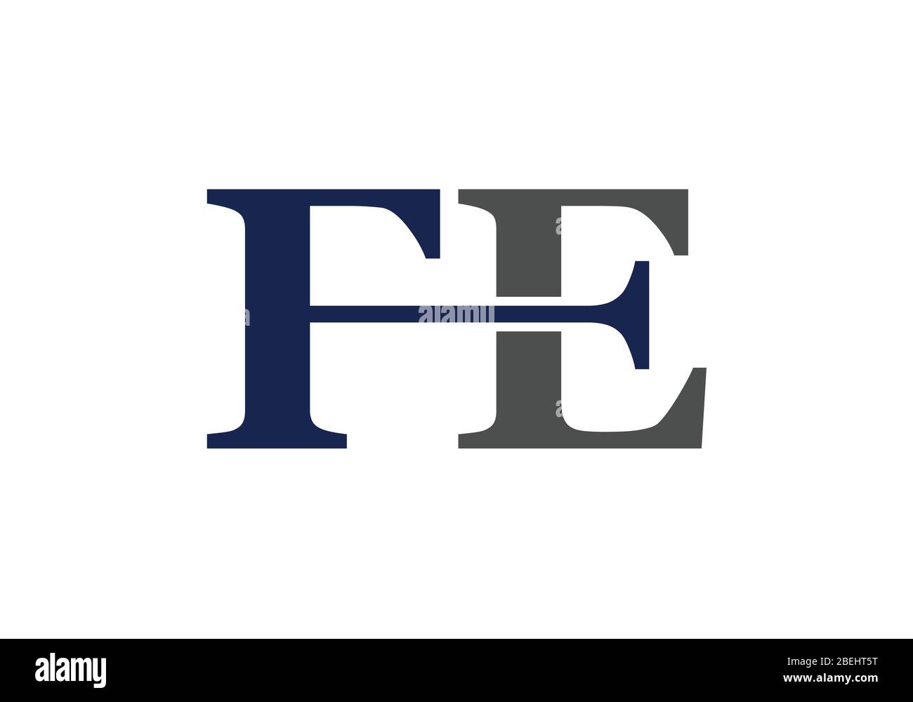 Initial Monogram Letter FE Logo Design Vector Template. FE Letter Logo ...