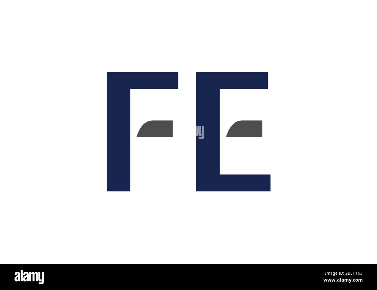 Fe initial logo hi-res stock photography and images - Alamy