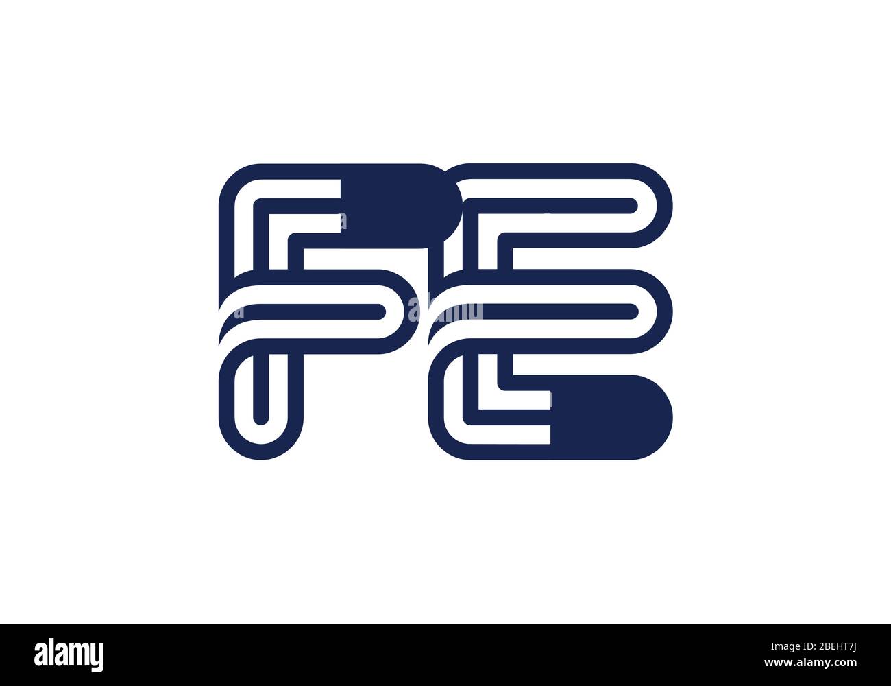 Initial Monogram Letter FE Logo Design Vector Template. FE Letter Logo ...