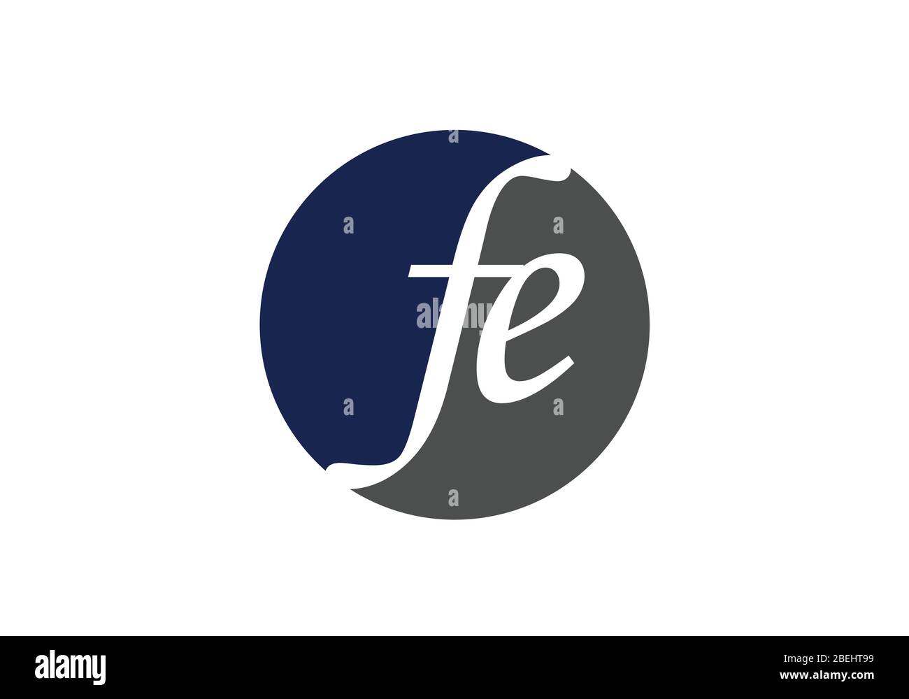 Initial Monogram Letter FE Logo Design Vector Template. FE Letter Logo ...