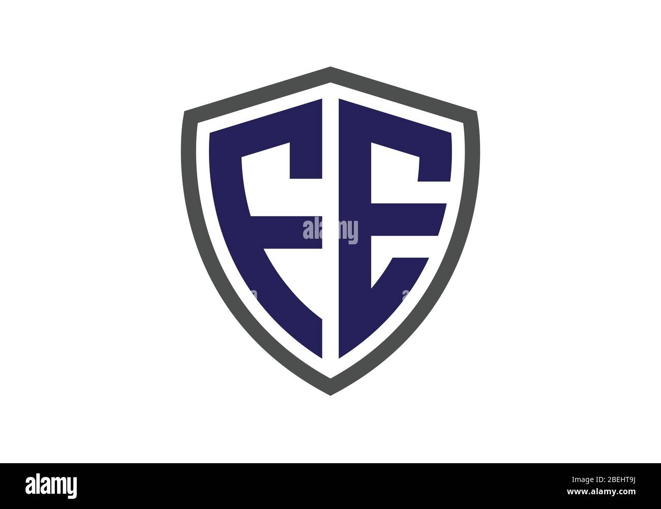Initial Monogram Letter FE Logo Design Vector Template. FE Letter Logo ...