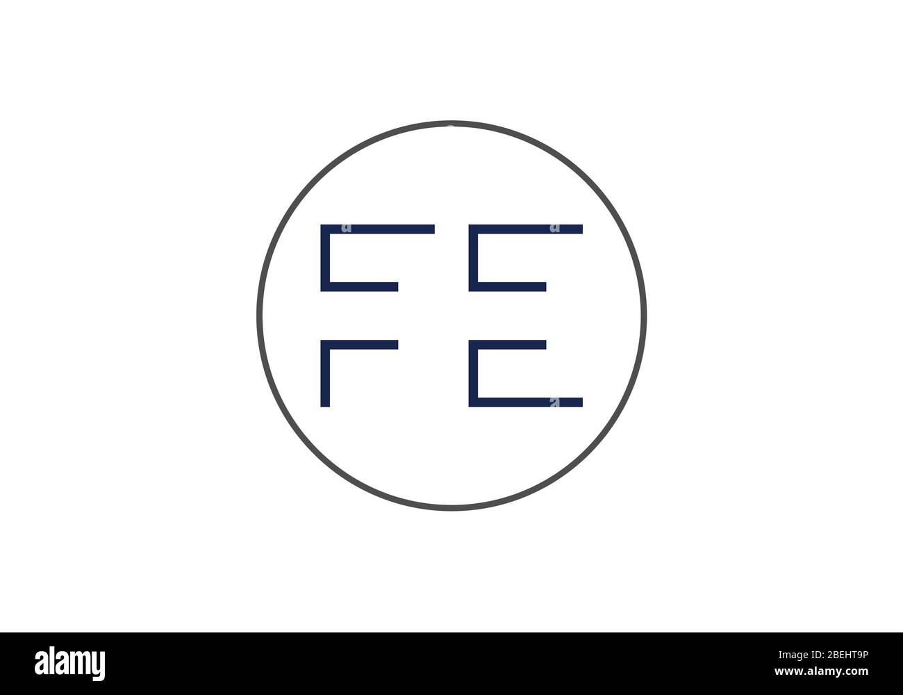 Initial Monogram Letter FE Logo Design Vector Template. FE Letter Logo ...