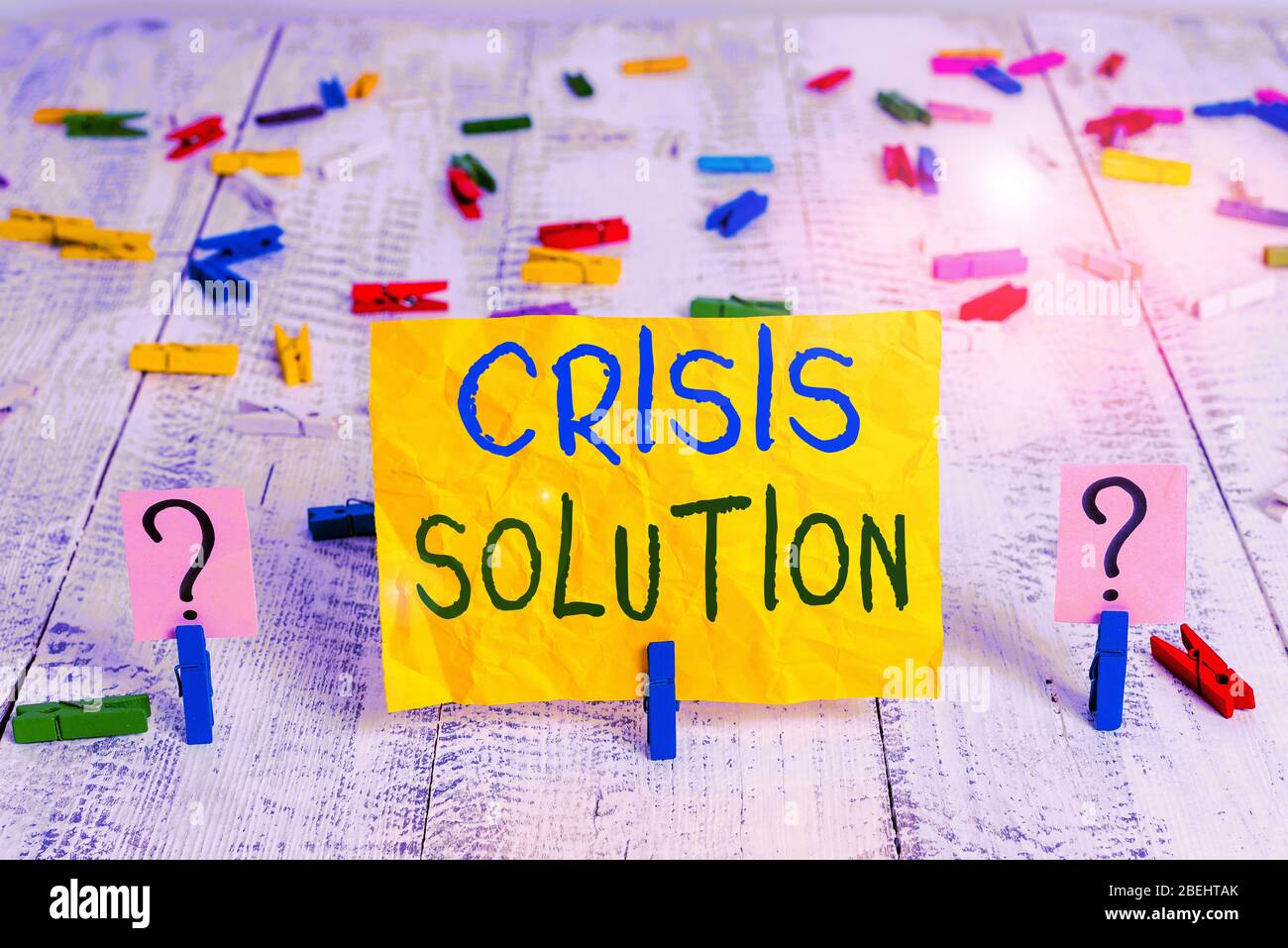 Conceptual hand writing showing Crisis Solution. Concept meaning ...