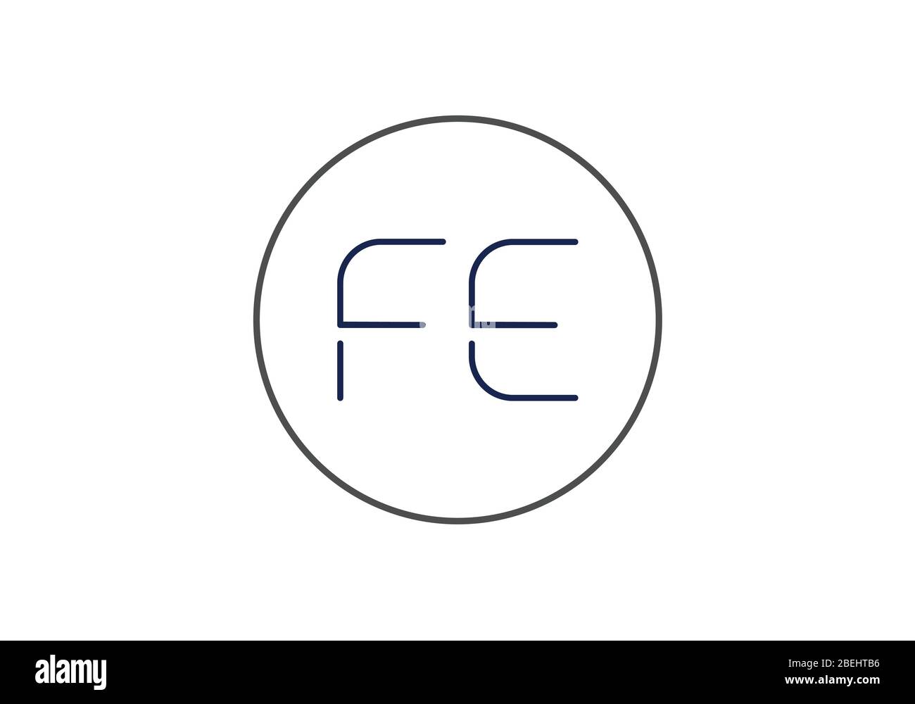 Initial Monogram Letter FE Logo Design Vector Template. FE Letter Logo ...