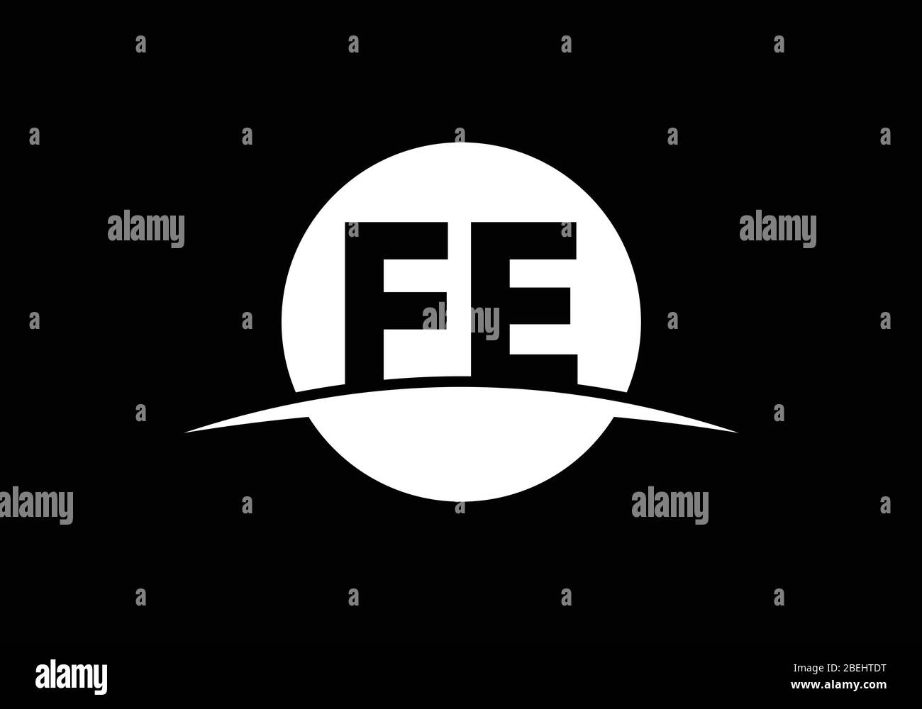 Initial Monogram Letter FE Logo Design Vector Template. FE Letter Logo ...