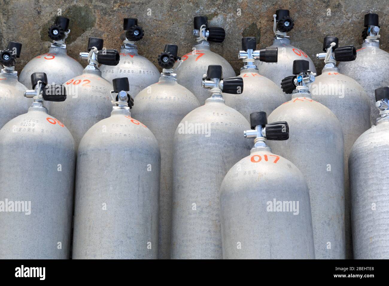 Diving bottles,Cruz Bay,St. John,United States Virgin Islands,Caribbean ...