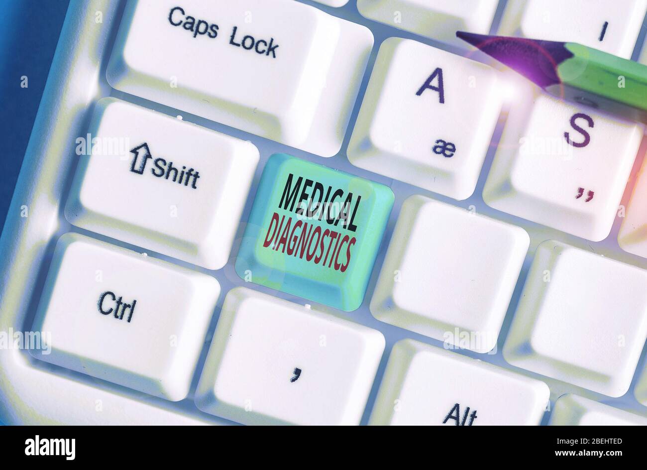 Handwriting text writing Medical Diagnostics. Conceptual photo a ...