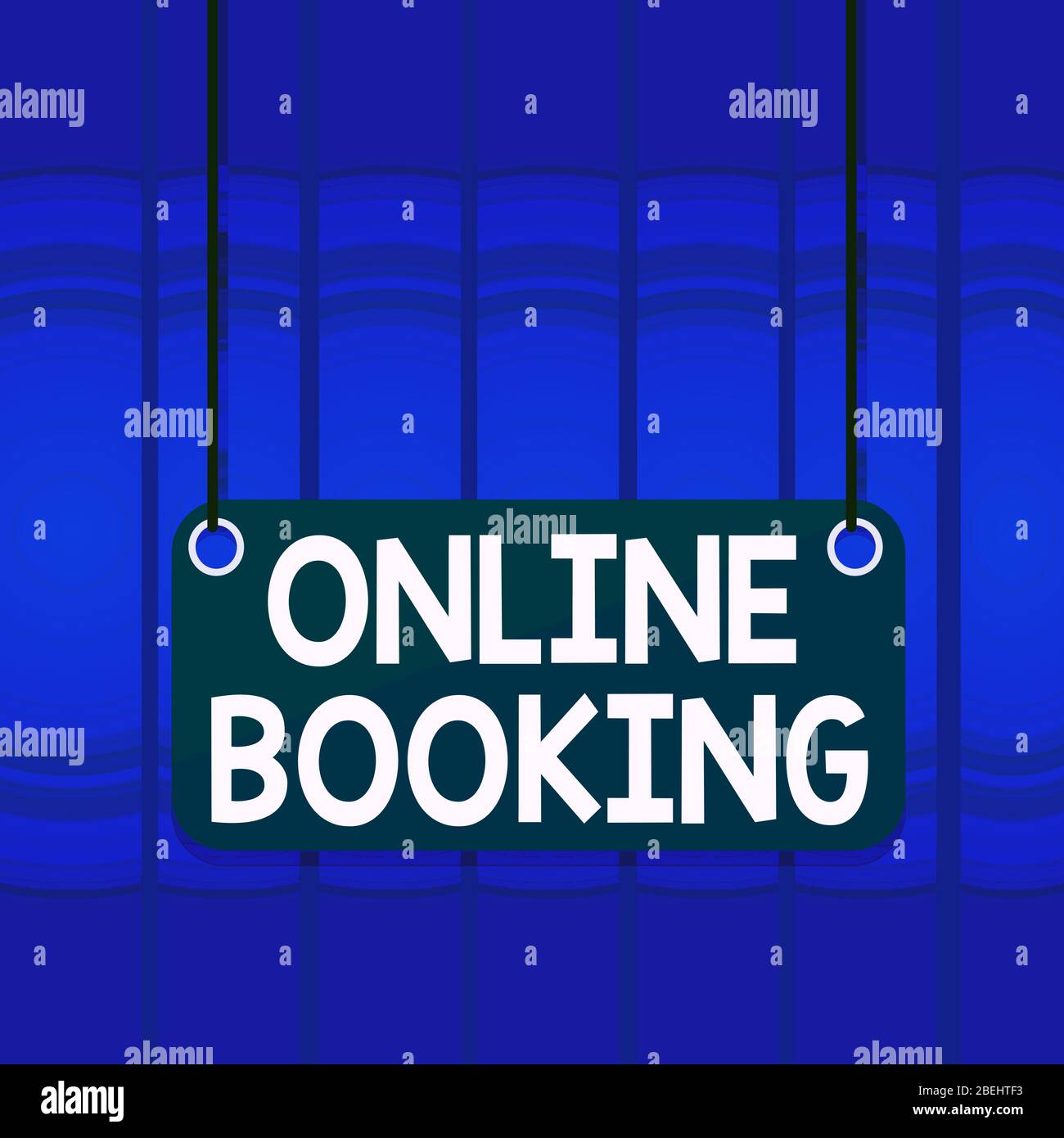 Writing note showing Online Booking. Business concept for tool used to ...