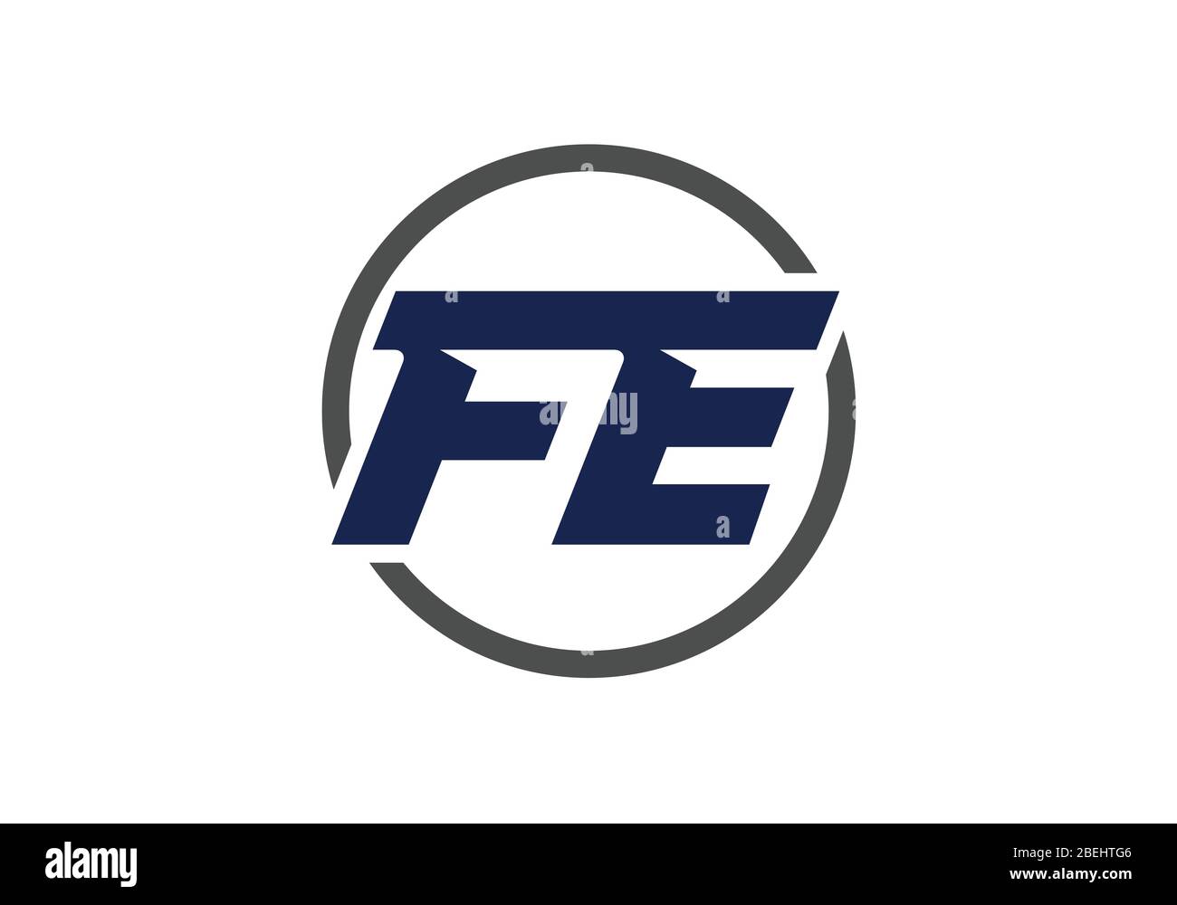 Initial Monogram Letter FE Logo Design Vector Template. FE Letter Logo ...
