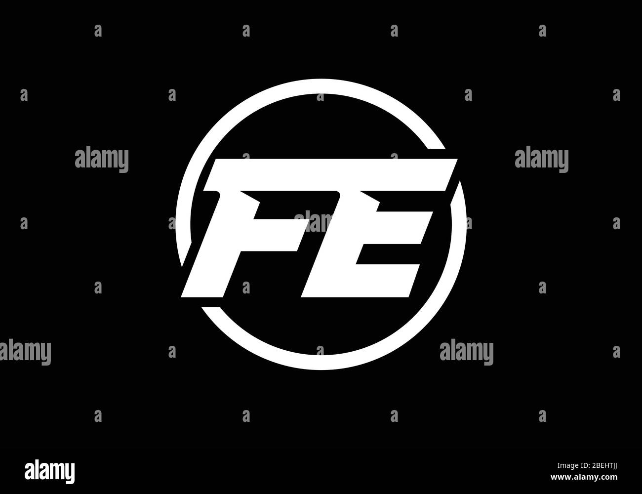 Initial Monogram Letter Fe Logo Design Vector Template Fe Letter Logo