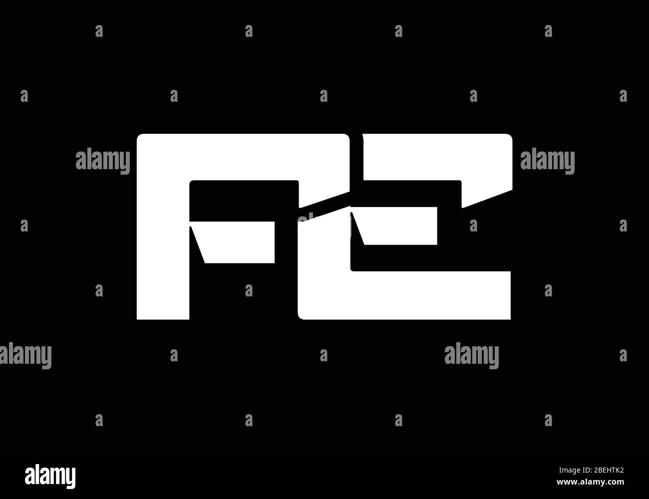 Initial Monogram Letter FE Logo Design Vector Template. FE Letter Logo ...