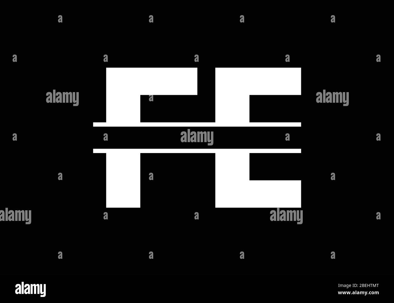 Initial Monogram Letter FE Logo Design Vector Template. FE Letter Logo ...